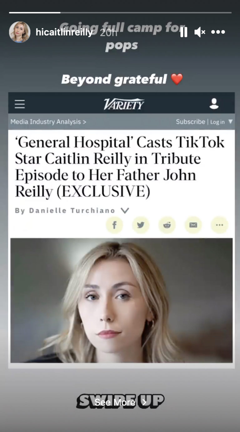 'General Hospital': John Reilly Tribute Episode to Include His Daughter ...