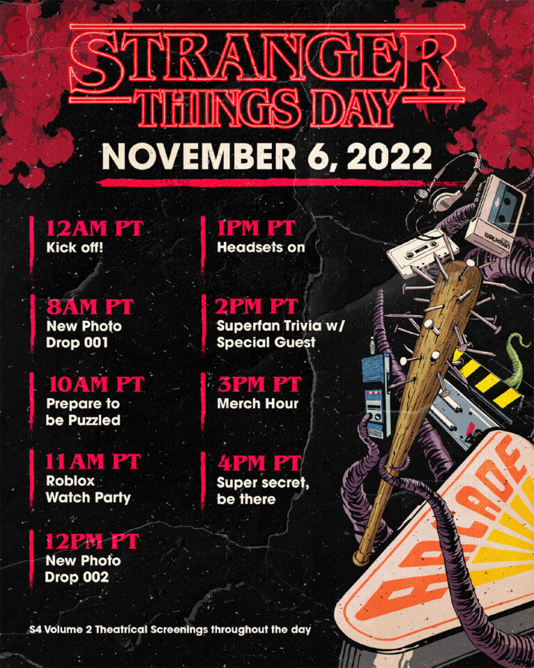 'Stranger Things Day 2022' Official Schedule & Lineup