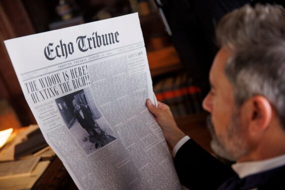 Eric McCormack Talks Playing Against Type as a Villain on 'Slasher: Ripper'