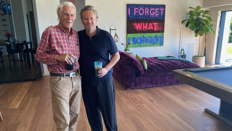 Matthew Perry Shares Rare Photo with Actor Father John Bennett Perry