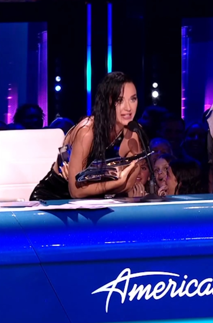 Katy Perry Suffers Wardrobe Malfunction on 'American Idol': 'I Need My Top To Stay On!' (VIDEO)