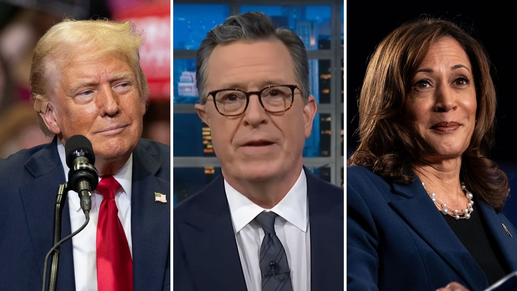 Stephen Colbert Explains Why Donald Trump Is Scared of Kamala Harris in ...