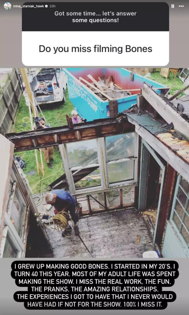 Mina Starsiak Hawk Misses 'Good Bones' and the 'Amazing Relationships ...