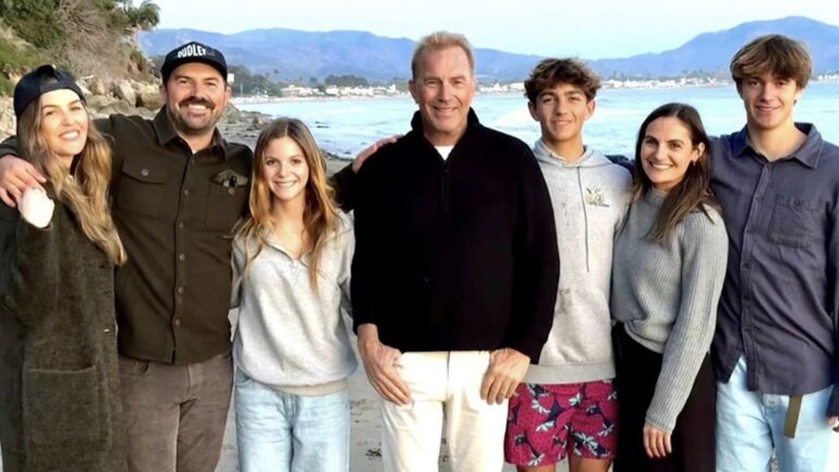 Kevin Costner Shares Rare Family Photos & Video With His Children