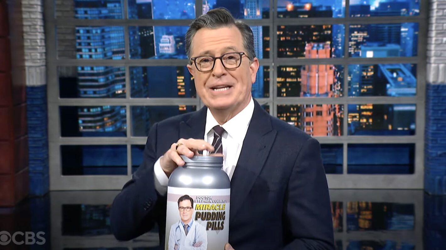 Stephen Colbert Takes Aim at Trump Nominees for 'Hawking Unregulated Pills'