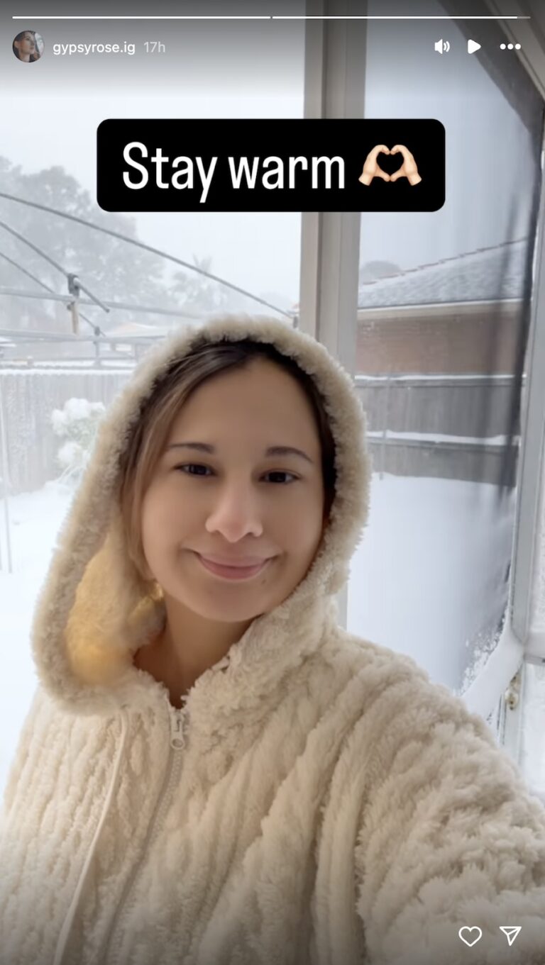 New Mom Gypsy-Rose Blanchard Shares Update & Louisiana Snow Day Pics