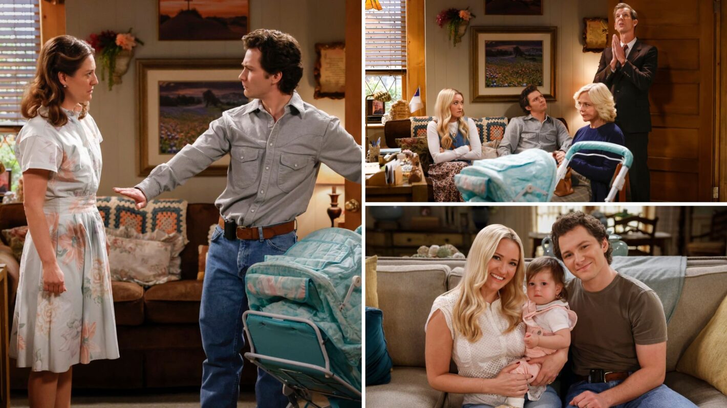 'Georgie & Mandy's First Marriage' Welcomes 'Young Sheldon's Pastor Jeff and Mary in New Photos