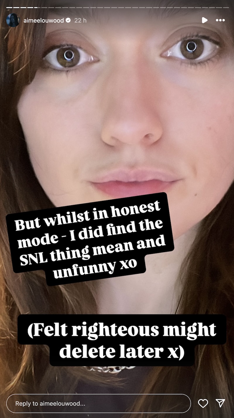 Aimee Lou Wood Says 'SNL' Apologized After Mocking Her Teeth in 'White ...