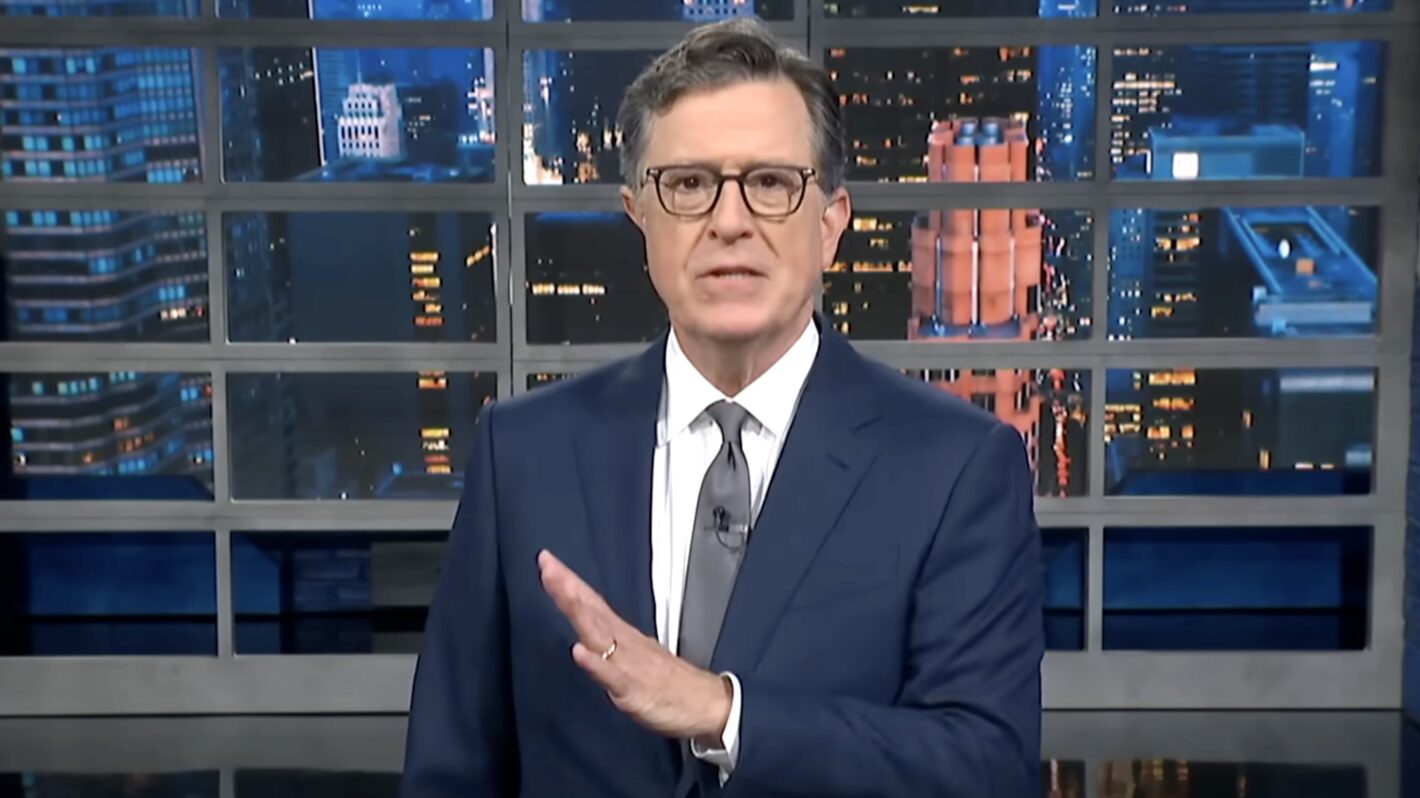 Stephen Colbert Mocks Trump's White House Ballroom Plans With Jeffrey ...